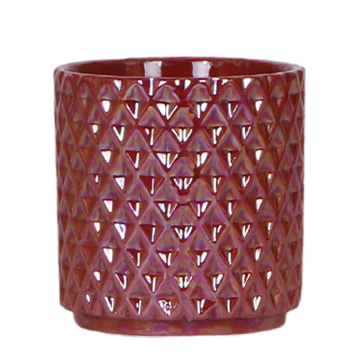 Pot Diamond Pearl Rouge - Luxe et Style Éclatant